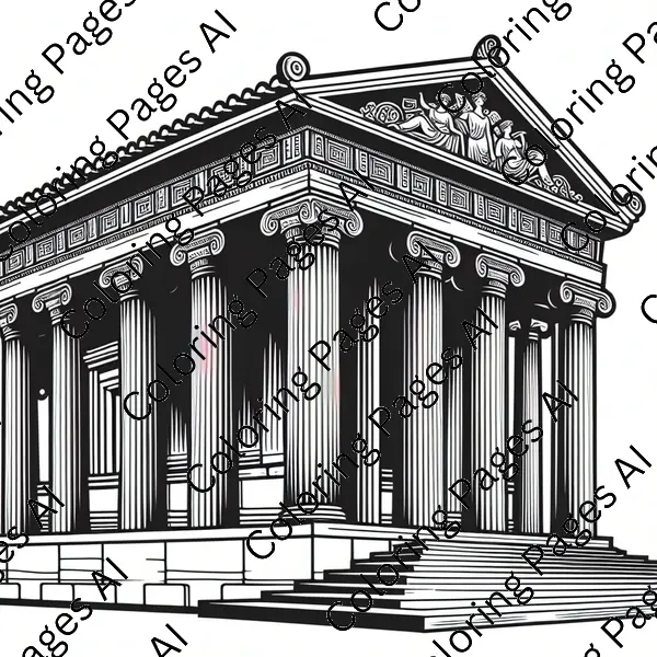Classical Coloring Page - Coloring Pages AI