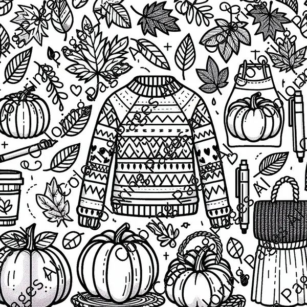 November Coloring Page - Coloring Pages AI November Coloring Page - Coloring Pages AI